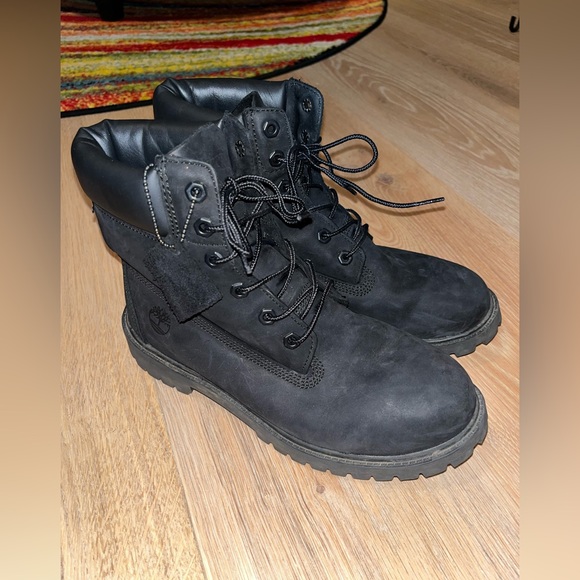 Timberland | Shoes | Mens Black Leather Timberland 6 Premium Waterproof ...